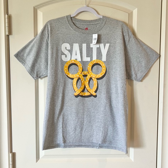Disney | Tops | Nwt Disney Salty With Pretzel Mickey Ears Tshirt | Poshmark